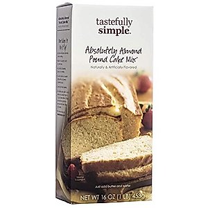 Tastefully Simple Absolutely Almond Pound Cake Mix, 16 Ounce