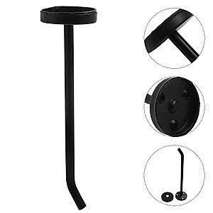 Hitefu 6 Pack Coat Hooks, Heavy Duty Wall Hooks Coat Hangers for Hanging Hat Hurse Robe Towel, 304 Stainless Steel Garage Hooks for Bathroom Livingroom Hotel Kitchen (6 Inch, Matte Black)