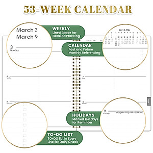2024-2025 Planner - Planner 2024-2025 from July 2024 - June 2025, 8" x 10", Weekly and Monthly Planner 2024-2025 with Marked Tabs, Flexible Cover + Thick Paper + Twin-Wire Binding - Pink