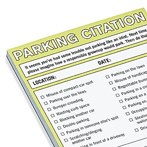 Knock Knock Nifty Note Pad, Parking Citation