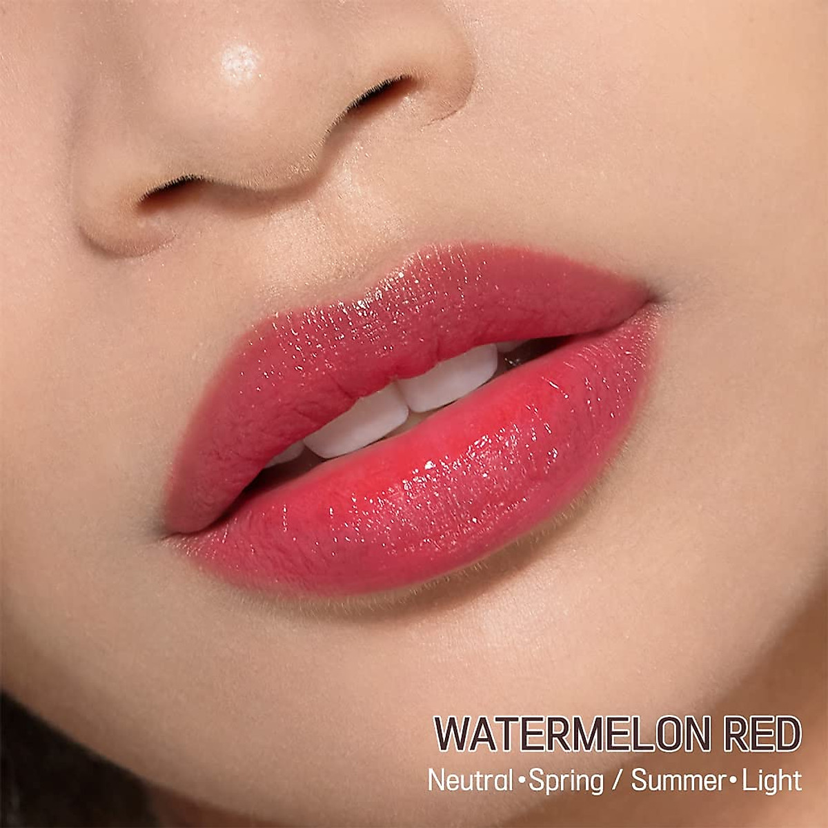 ETUDE Dear Darling Water Gel Tint Ice Cream (RD307 Watermelon Red) (21AD)| Vivid High-Color Lip Tint with Minerals and Vitamins from Soap Berry Extract to Moisture Your Lips