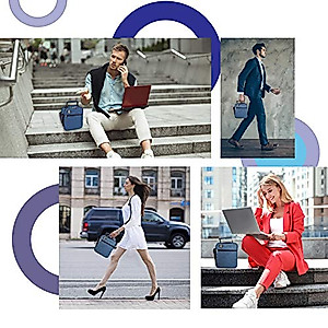 Insulated Lunch Bag for Men, Women & Kids with water bottle holder, Professional lunchbox for adults, Mens lunchbox for work, School and Outdoor Activities, waterproof insulated lunch box, Dark Blue