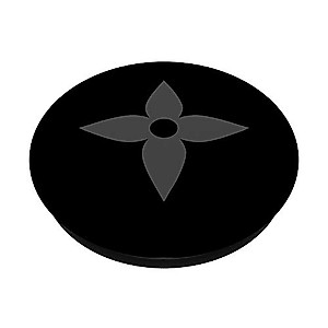 Black/Grey Star Flower Alternate Luxury Lux PopSockets Grip and Stand for Phones and Tablets