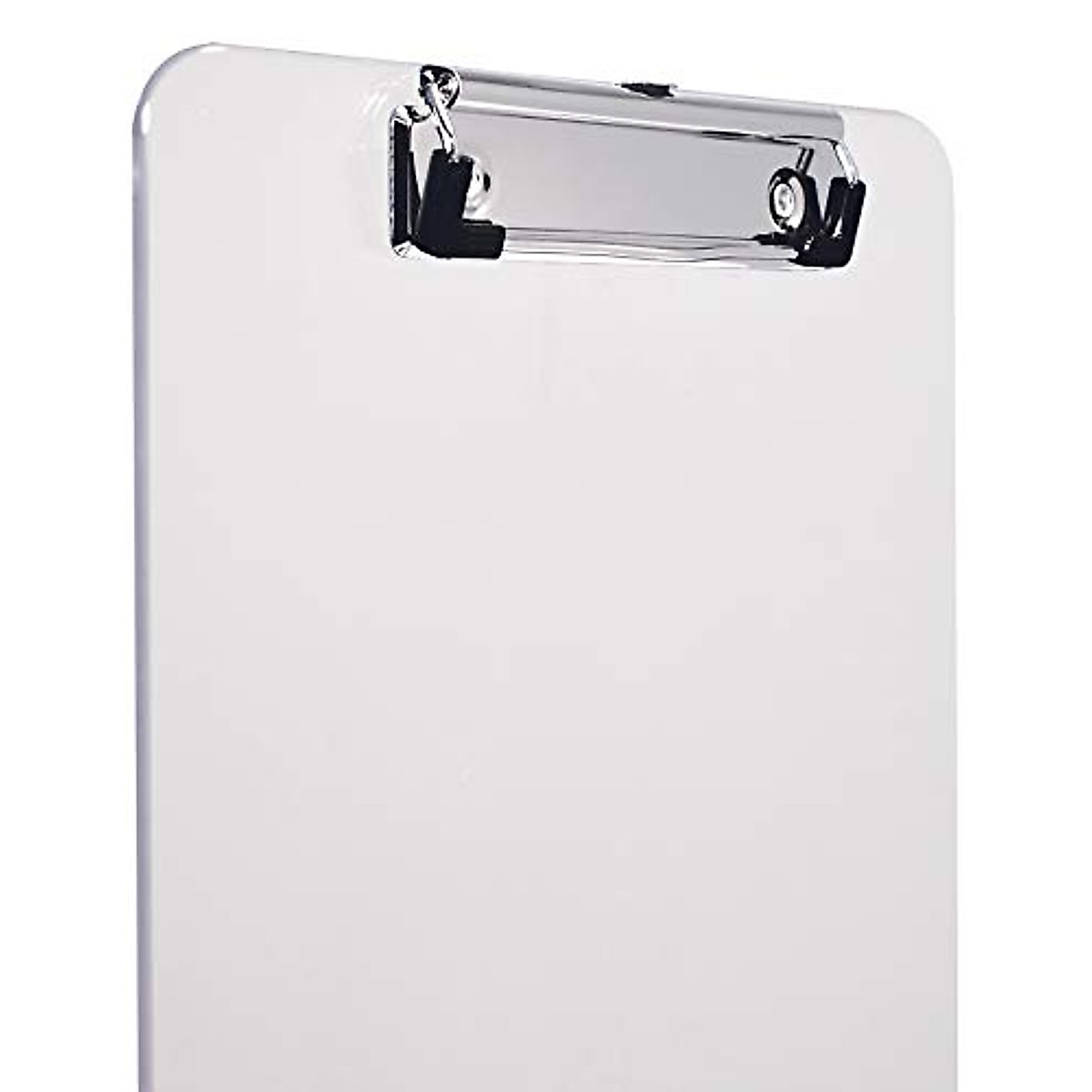 Clear Plastic Clipboards, 12 Pack, Durable, 12.5 x 9 Inch, Low Profile Clip, by Better Office Products, Translucent Clear, Set of 12