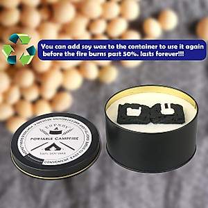 EUPNHY Portable Campfire | Portable Fire Pit | Smores Maker | Lightweight and Portable | 3-5 Hours of Burn Time | Convenient-No Wood-No Embers-No Hassle | Great Gifts for Picnics, Camping and More.