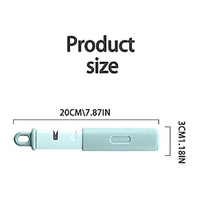 Paring knife, fruit paring knife, scissors sharpener, creative kitchen gadgets (Green)