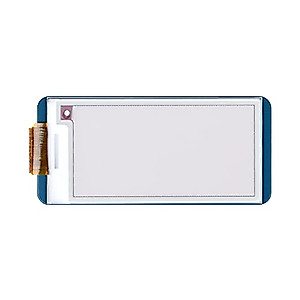 waveshare 2.13inch E-Ink Display HAT Compatible with Compatible with Raspberry Pi 5/4B/3B/Zero/Zero W/Zero 2W/Pico/Pico W/Pico WH, 212x104 Resolution Three-Color SPI Interface