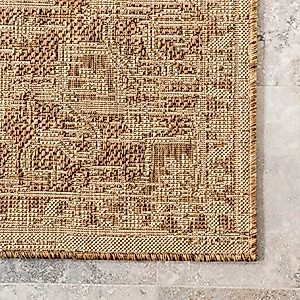 nuLOOM Becki Traditional Medallion Indoor/Outdoor Area Rug, 8' x 10', Beige