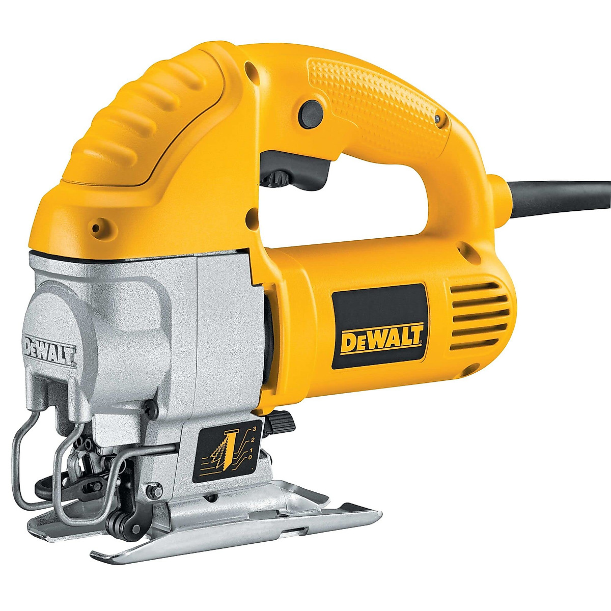 DEWALT Jig Saw, Top Handle, 5.5-Amp, Corded (DW317K), Yellow