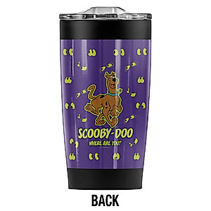 Logovision Scooby-Doo Eyes Upon You Stainless Steel Tumbler 20 oz Coffee Travel Mug/Cup, Vacuum Insulated & Double Wall with Leakproof Sliding Lid | Great for Hot Drinks and Cold Beverages