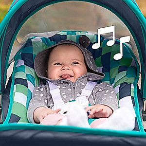 Fisher-Price On-the-Go Swing – Pixel Forest, baby seat with canopy that easily folds for travel