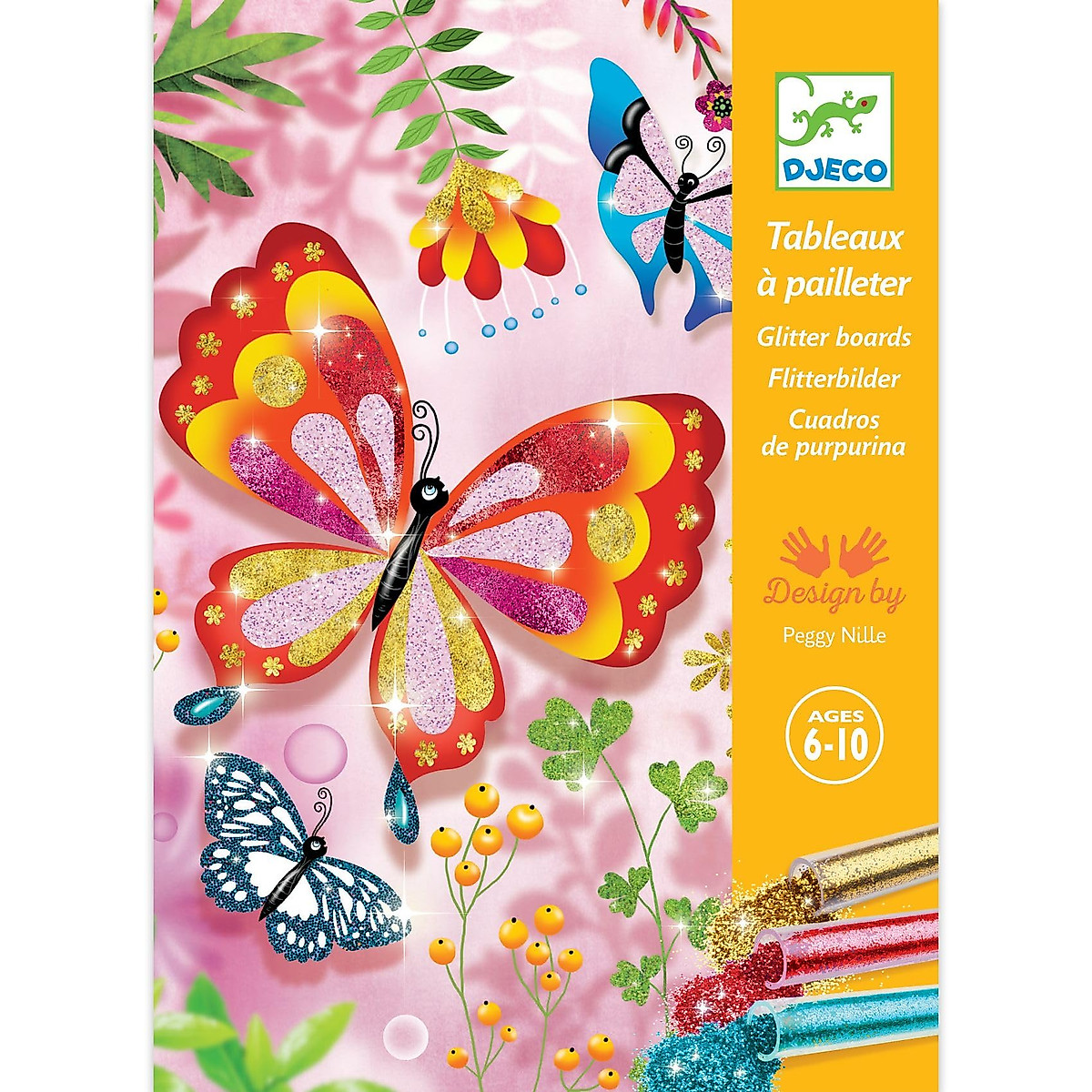 DJECO Butterflies Glitter Craft Kit