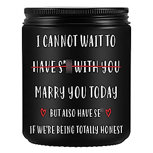 SOGLIM Wedding Day Candle - Future Husband Gifts, Future Wife Gifts - Gifts for Groom from Bride on Wedding Day - Funny Wedding Gifts for Bride, Groom, Fiance, Soon to Be Husband Future Bride Newlywed