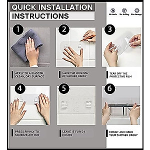 Shower Caddy Bathroom Organizer with Wall Mounted Bathroom Shower Pump Dispenser, Rustproof Stainless Steel Bathroom Shower Shelf, Shampoo and Soap Dispensers for Kitchen Bathroom Hotel, Black