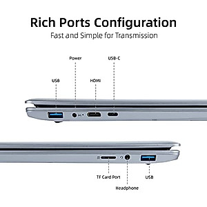 ANMESC Laptop Computer Laptop 15.6" with 1080P FHD Display, Quad-Core Intel Celeron N5095 Processors, 12GB DDR4 512GB SSD,Windows 11 Laptop Computers, 2.4G/5G WiFi, Bluetooth 4.2