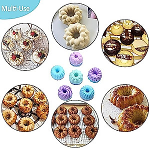Tongjude 46 Piece Silicone Bakeware Set, Non-Stick Kitchen Oven Baking Pans, Silicone Cake Molds with Cake Pan, Chiffon Cake Pan, Donut Pan, Square Cake Pan and Loaf Pan