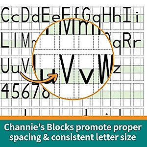 Channie’s Workbook Set for Pre-Kindergarten - 3rd Grade Elementary School Students, 4 Handwriting Pads & 2 Math Practice Workbooks (6 Pack)