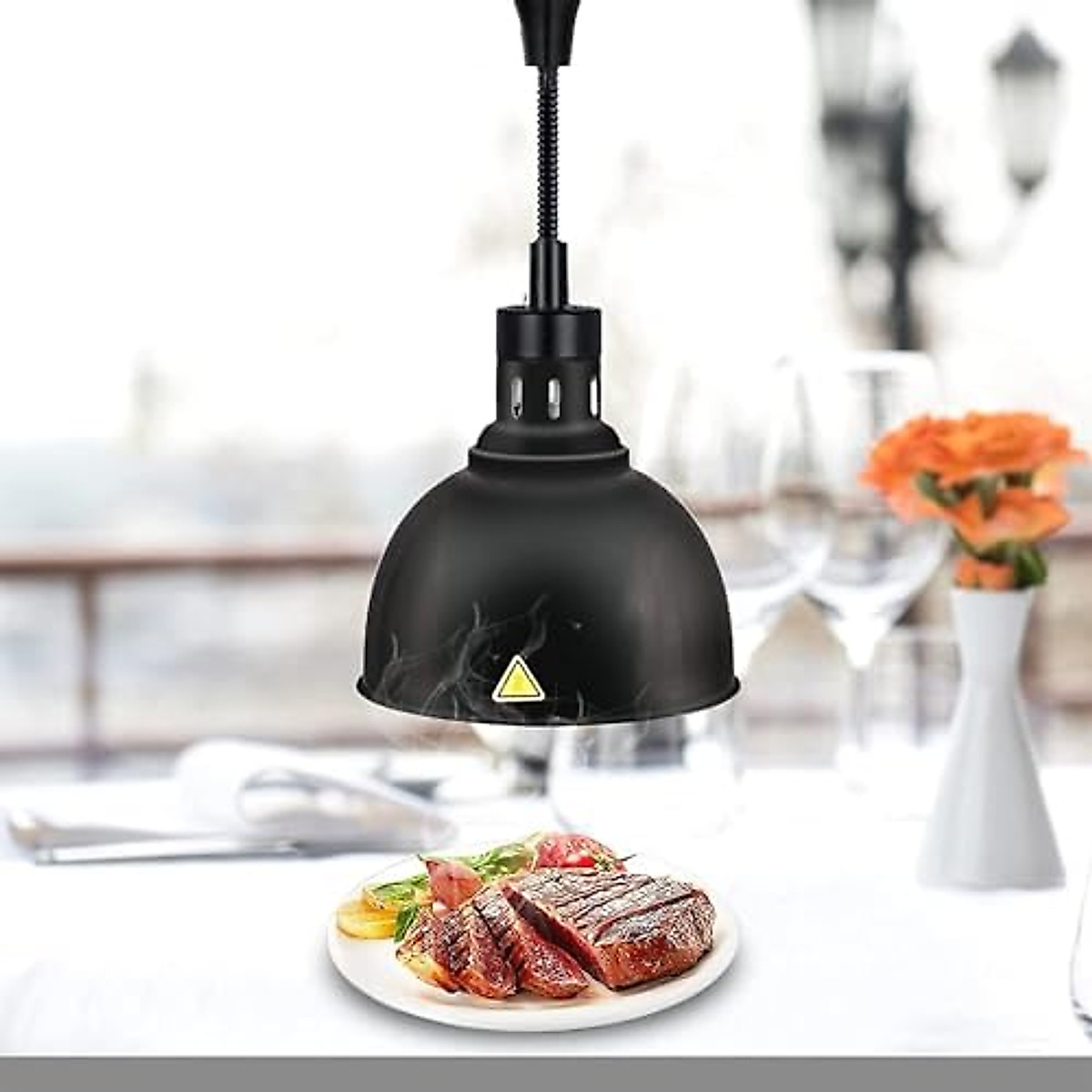 Food Heat Lamp Commercial Food Warmer Lamp 60-180Mm 290Mm Bulb Retractable Heat Lamps Catering Restaurant Or Home Food Warmers,