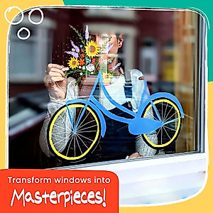 Funcils Liquid Chalk Markers for Chalkboard Signs, Blackboard, Window, Labels, Bistro, Glass, Car (10 Pack, 6mm) - Wet Wipe Erasable Ink Chalk Board Markers, Reversible Tip Liquid Chalk Pens