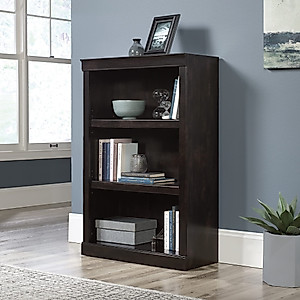 Realspace® 45"H 3-Shelf Bookcase, Peppered Black