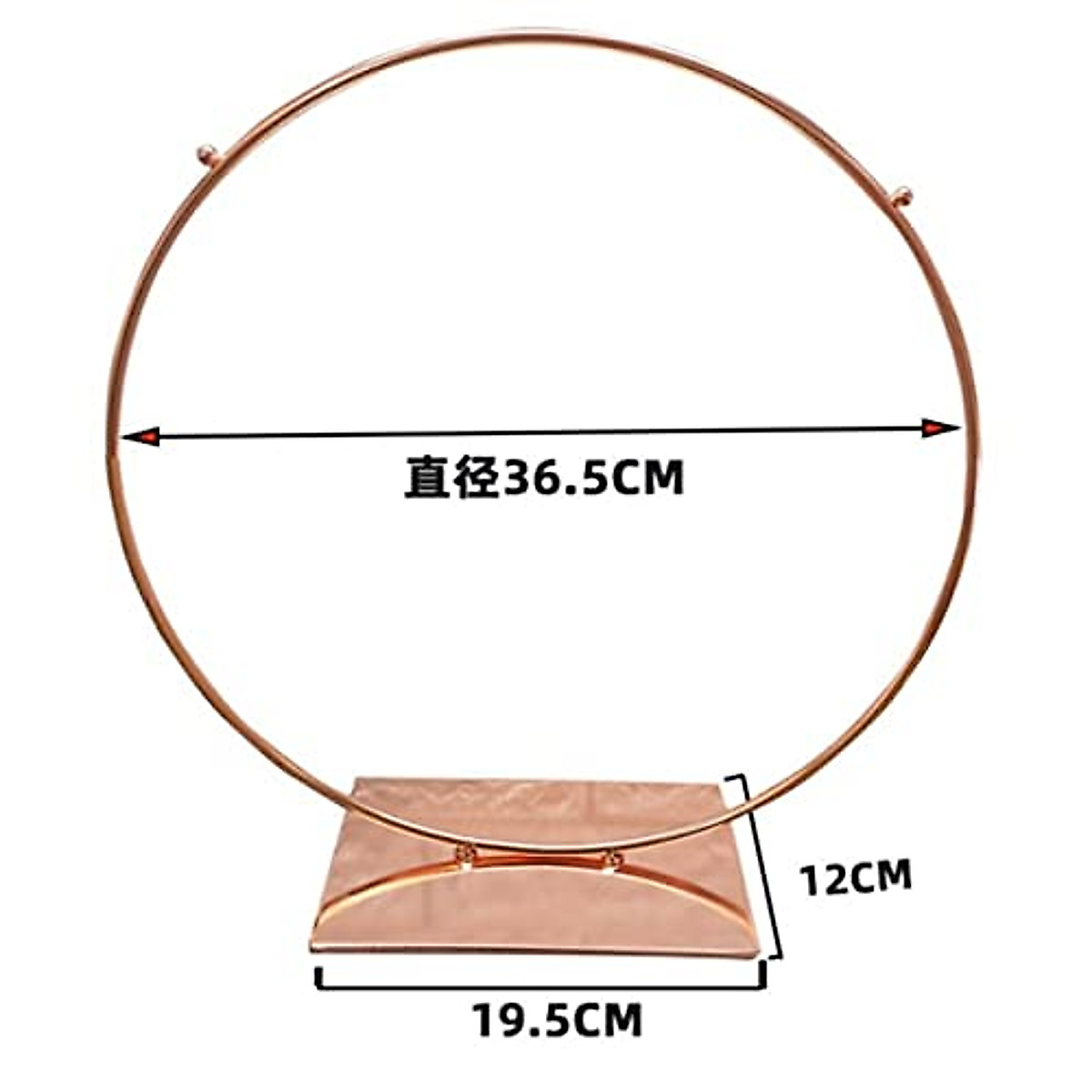 WellieSTR 1PC (Gold) Iron Round Underwear Bra Hanger Display Stand, Underwear Bra Shelf Rack Display Stand, Store Shelves,Round Circle Loop Display Stand