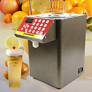 DENESTUS Automatic Fructose Dispenser Syrup Dispenser 8000CC Bubble Tea Fructose Quantitative Machine Stainless Steel Barrel 220V