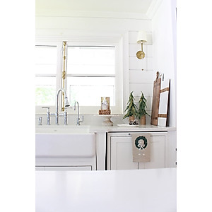 Mud Pie Wooded Square Board,White, 23 1/4" x 16 3/4"