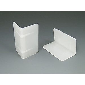 1" x 1" x 1-7/8" Plastic Edge Protector - White (1000 Protectors) - AB-230-1-06
