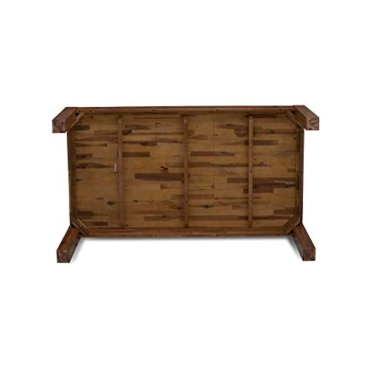 East West Furniture Wooden LM7-0N-T Wood Dining Table Rectangular Tabletop and 72 x 40 x 30-Sandblasting Antique Walnut Finish