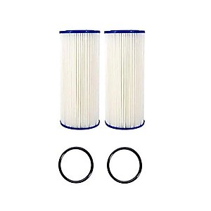 CFS COMPLETE FILTRATION SERVICES EST.2006 FXHSC 10" x 4.5" Whole House Water Filter, Compatible with GE FXHSC, R50-BBSA, R50-BB and WFHDC3001, American Plumber W50PEHD, GXWH40L (Pack of 2)