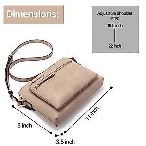 CLUCI Crossbody Purses bundles with Laptop Backpack for Women