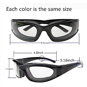 Unisex Tear Proof Cut Onion Goggles, Saftey Glasses for Kitchen, Cooking, BBQ, Cleaning, Cycling; Chopping Eye Protect Tool; With Sealing Sponge; Anti-tear, Dustproof, Anti-fog, Windproof; OG1H