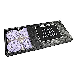 DreamyVibes Aromatherapy Shower Steamers - Pack of 6 Bath Bombs for Women - Lavender Essential Oils Scented Relaxing Shower Tablets Gift for Women and Men