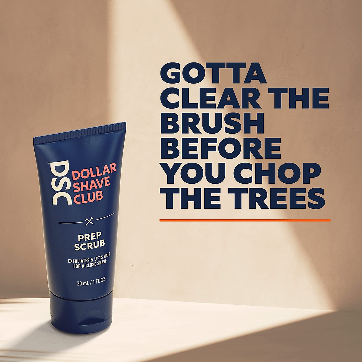 Dollar Shave Club | Prep Scrub 3 ounce (2 Pack) | Pre Shave Scrub to Prevent Ingrown Hairs