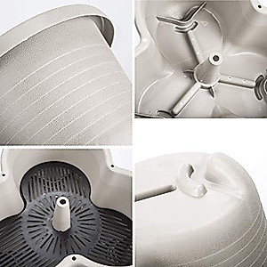 Amazing Creation Stackable Planter, Vertical Garden Planter, Strawberry Planter, Indoor/Outdoor Planters, 5 Tier Garden Tower, Herb Planter for Growing Vegetables Garden and Succulents (Off White)