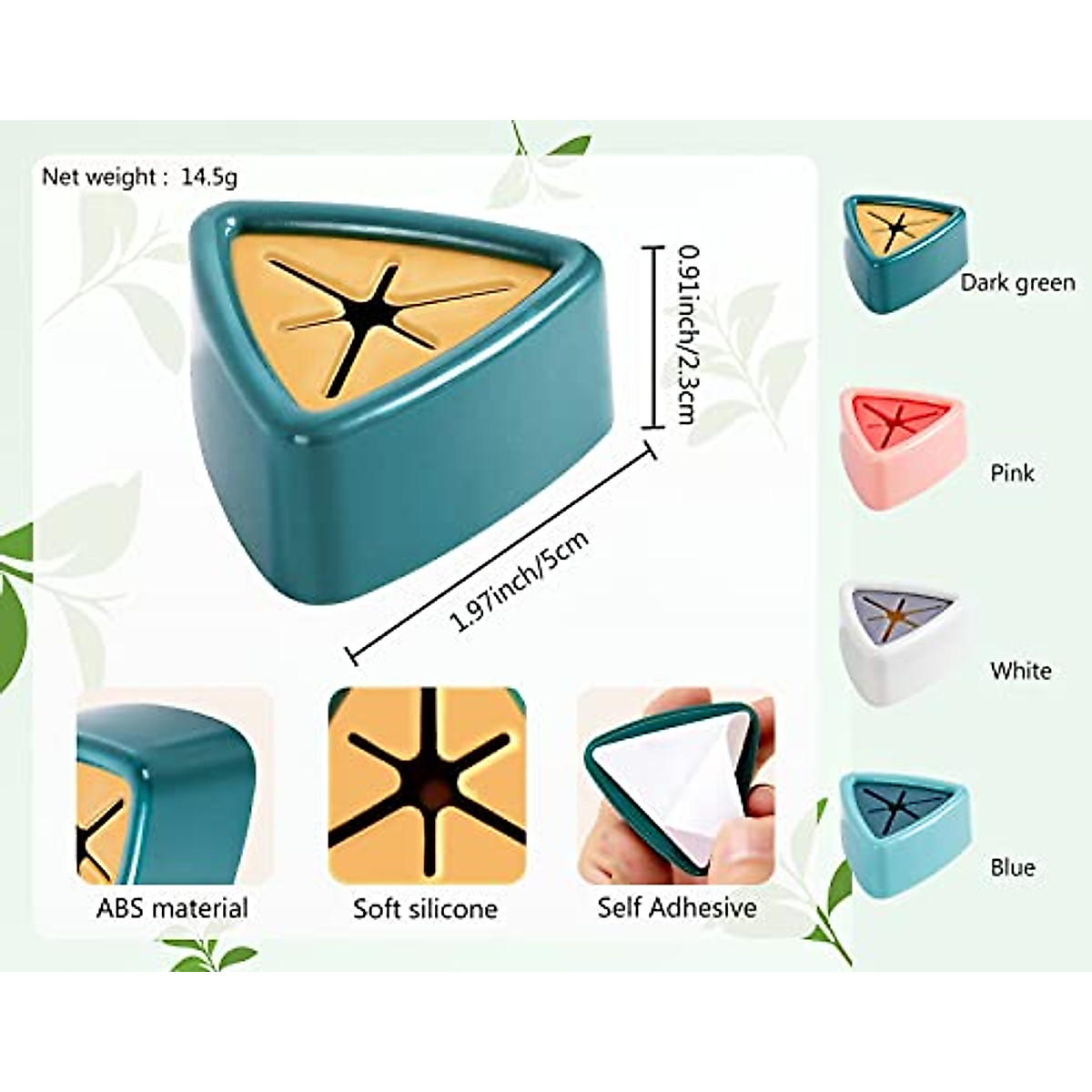 Tswcbyy 4 Pieces Self Adhesive Towel Hooks ,Hand Towel Holders, Kitchen Towel Hooks, Wall Mount Push Hooks for Kitchen, Bathroom, Camper, Rv, Easy to Install and Fun to Use