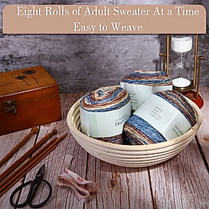 Gejoy 8 Pack Gradient Color Cotton Cake Yarn Self Striping Yarn 60% Cotton 30% Acrylic 10% Wool Multicolor Rainbow Soft Yarn for Knitting Crocheting Art Crochet Kids Adults DIY Crafts