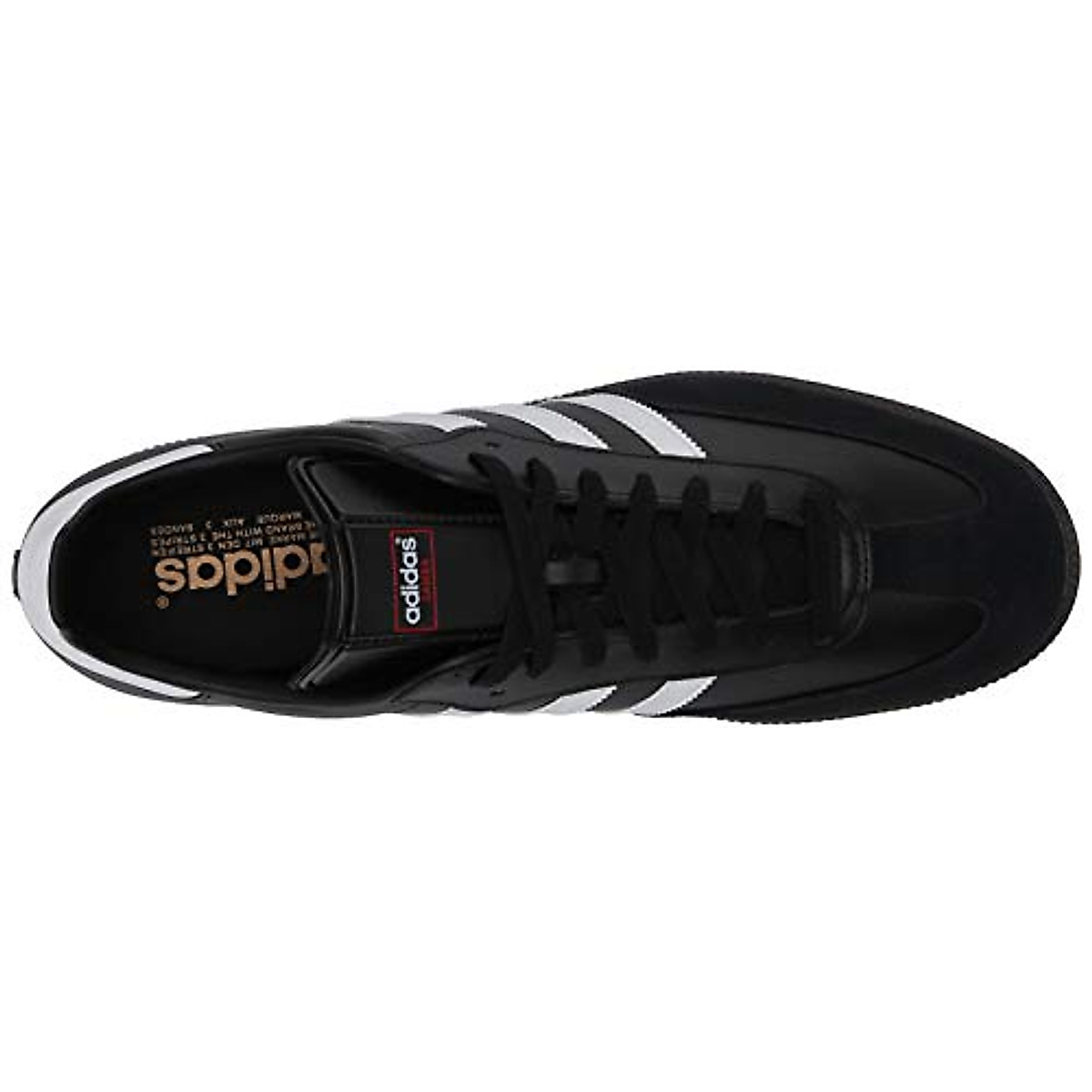 adidas Men's Samba Soccer Shoe, White/Black, 11 M US