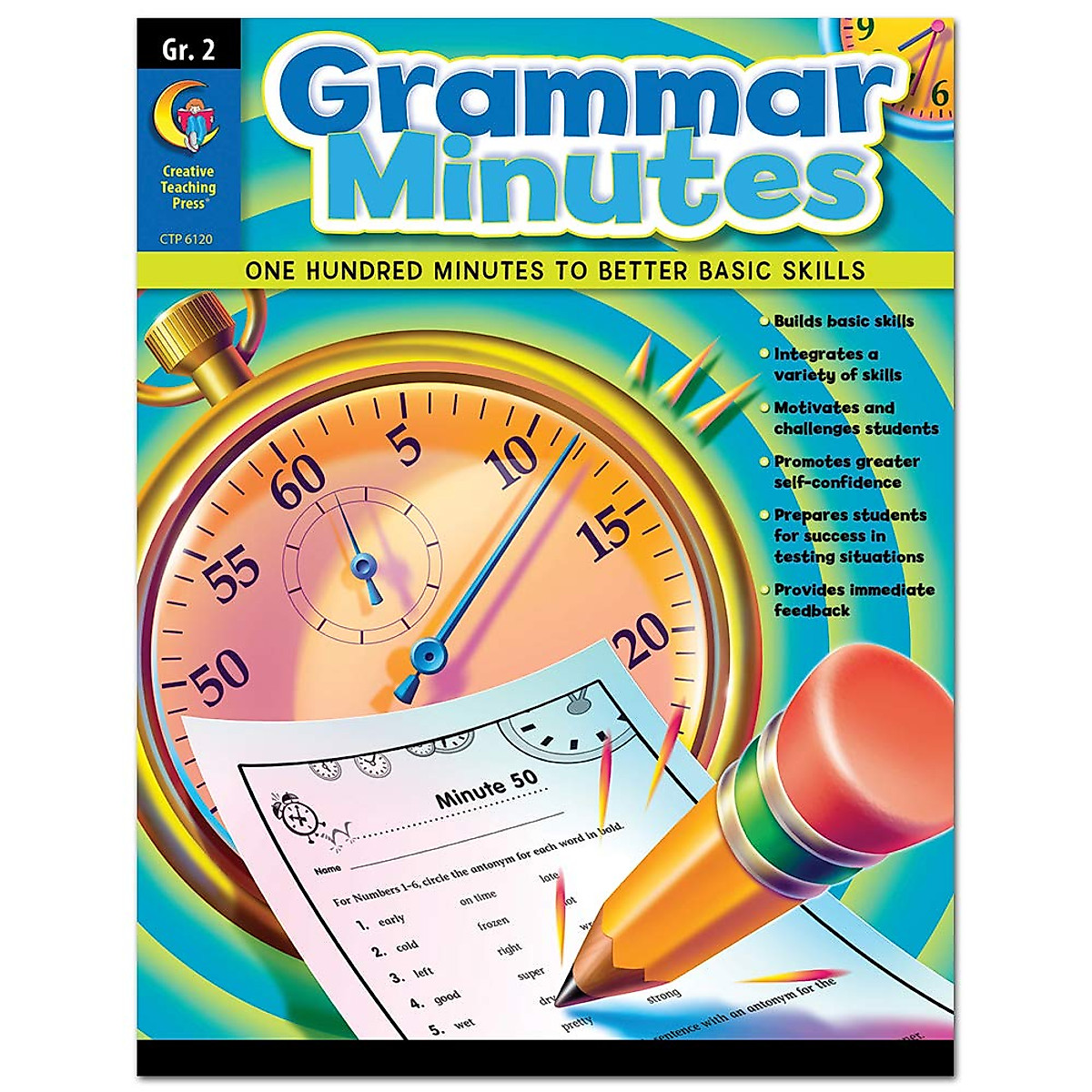 Creative Teaching Press Grammar Minutes Workbook, Grade 2