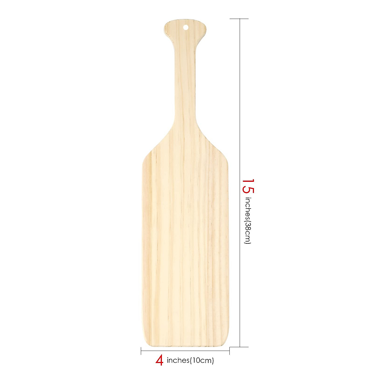 Linkidea 8 Pack Crafts Solid Wood Bulk Pack, Wholesale Multi-Pack 15" Hand-Painted Craft Solid Pine Paddle, Greek Fraternity Paddle, Home Decor Solid Wood Paddle