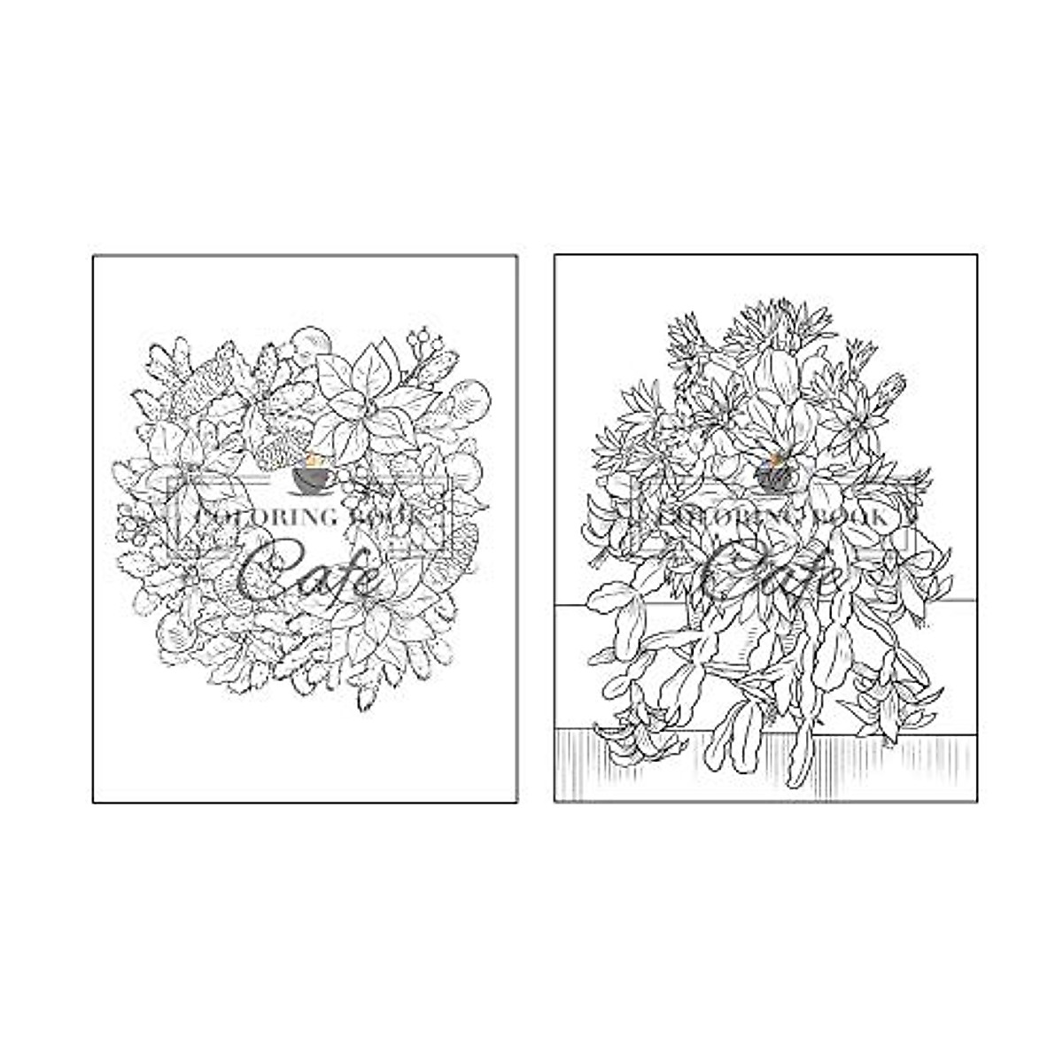 Winter Florals Coloring Book: An Adult Coloring Book Featuring Winter Floral Arrangements, Beautiful Holiday Bouquets and Exquisite Christmas Flowers