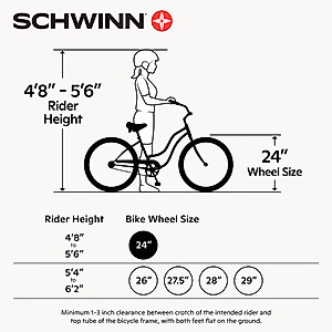 Schwinn Meridian Adult Tricycle Bike, Mens and Womens Three Wheel Beach Cruiser, 24-Inch Wheels, Low Step-Through Frame, Wide Seat, Rear Folding Basket, 1-Speed, Slate Blue