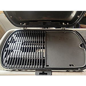 SafBbcue Cast Iron Cooking Griddle Replacement for Weber 9010001 Traveler Portable Gas Grill