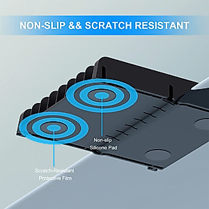 ASFSKY Game Storage Tower Universal Video Game Storage for 32 Games Storage Stand Compatible with PS5 PS4 Xbox Nintendo Switch Games Gamer Gifts