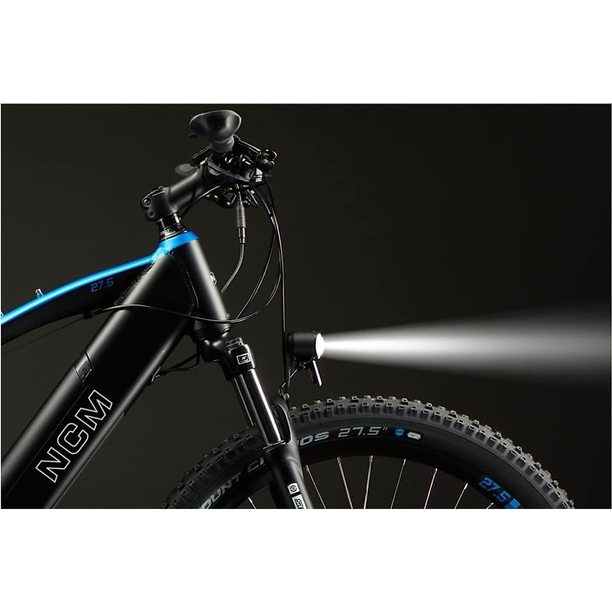NCM 2022 Moscow M3 Electric Mountain Bike Adults e-Bike 500W Powerful Motor (750W Peak), 614Wh Removable Large Battery 70 Miles, 21 Speed, Disc Brakes, Suspension Fork, Front&Rear Light, 20MPH