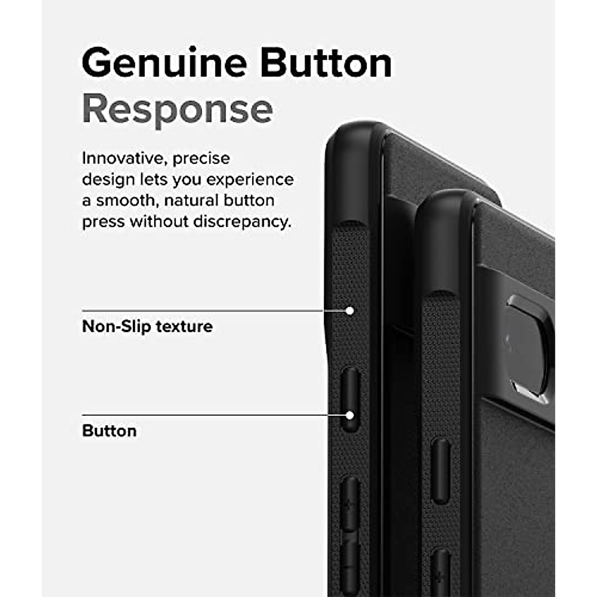 Ringke Onyx [Anti-Fingerprint Technology] Compatible with Google Pixel 7 Case 5G, Shockproof Rugged Heavy Duty Non-Slip Flexible Smudge Proof Cover - Black