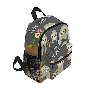OREZI Baby Sloth Kids Backpack,Cute Toddler Schoolbag Preschool Bag Travel Bacpack for Little Boy Girl