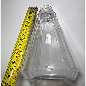 EZPRO USA Empty Plastic Spray Bottles 8 oz, Water Spray Bottle, Plant Mister, Adjustable Nozzle Spray for Hair Mist, Clear, Pack of 4