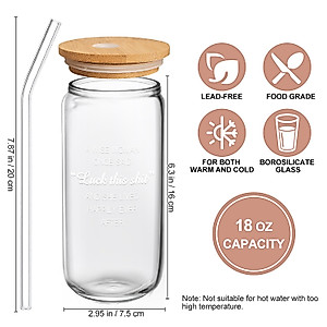 Gifts for Women,Funny Birthday Gifts,Gag Gifts for Coworker,Retired Friend,Boss,Teacher,Nurse,Mother,Valentine Day Gifts for Girlfriend,Sister - A Wise Woman Once Said "F*ck this sh*t" 18 OZ Can Glass