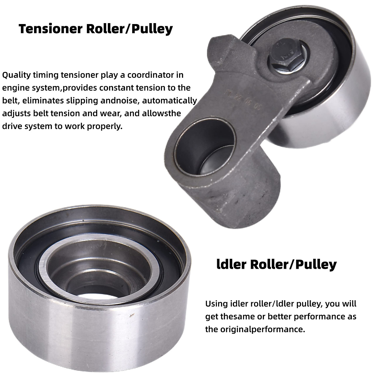 TKH-002 Engine Timing Belt Kit with Water Pump Compatible with 2003-2018 Accord Crosstour Odyssey Pilot Ridgeline MDX RDX RL TL TSX ZDX Saturn Vue 3.0L 3.5L 3.7L Replaces# TCKWP329 19200-RDV-J01